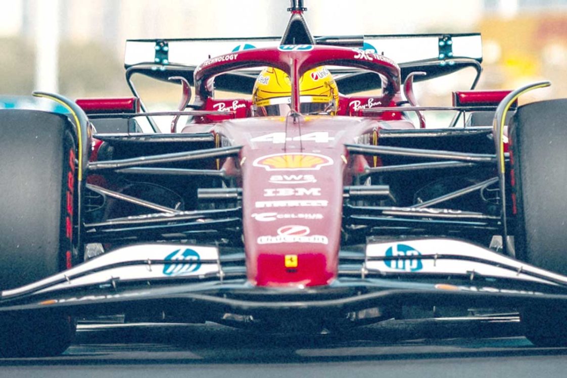 F1: Lewis Hamilton's first official photo at Ferrari and its hidden ...