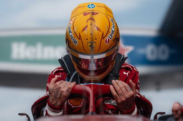 F1: Lewis Hamilton's first official photo at Ferrari and its hidden ...