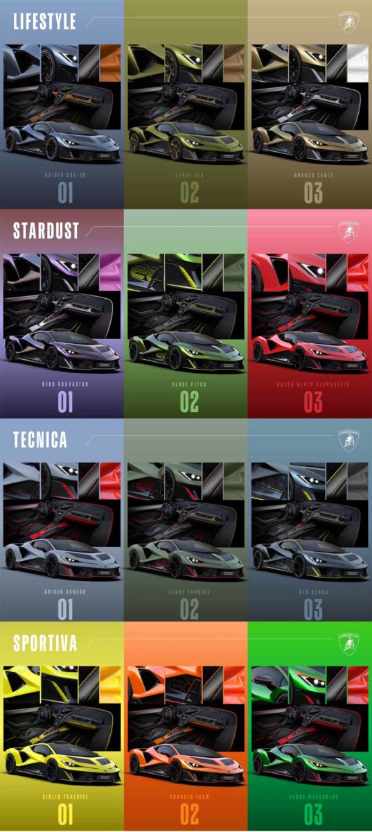 29 unique configurations for the 29 Lamborghini Fenomeno "it will be an ...