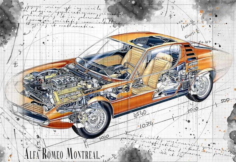 This Alfa Romeo Montreal "Flatplane" gets a modified 350 hp V8 that ...