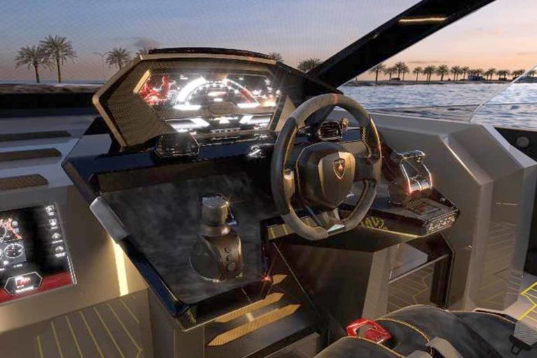 He buys himself a €4 million Lamborghini boat (with two V12 engines ...