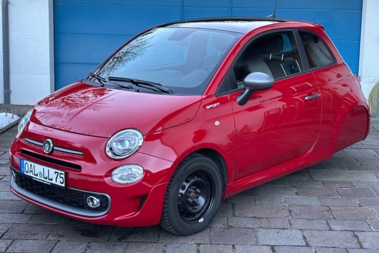 A funny Fiat 500 "Ellenator" for sale: but be careful not to drive it ...