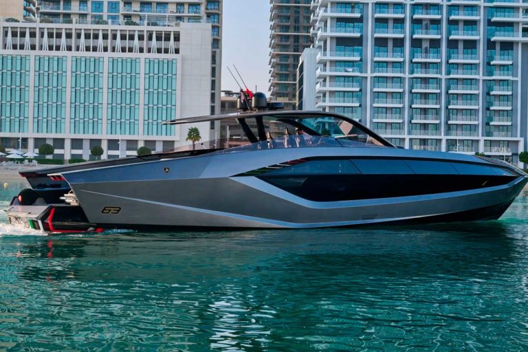 This rare Lamborghini 63 boat with two 2000 hp V12 engines is up for ...