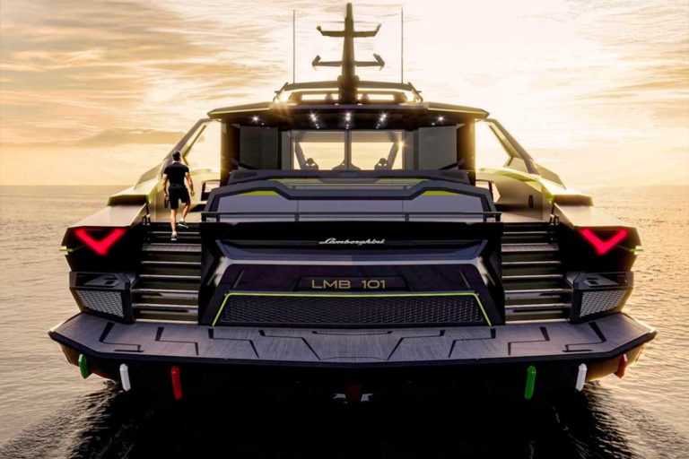 The 7,900 hp Lamborghini yacht takes shape: here's a first image of the ...